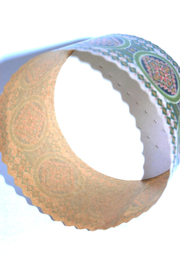 Easter bread baking paper form. Green. 5 inches - 3.5 inches. 500 gram ...