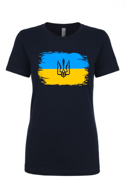 Female fit t-shirt "Ukrainian Flag" - Ukie Style